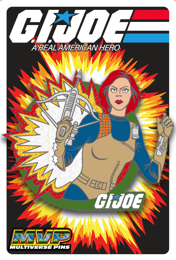 G.I.JOE SCARLET Round Glitter| MultiVersePins