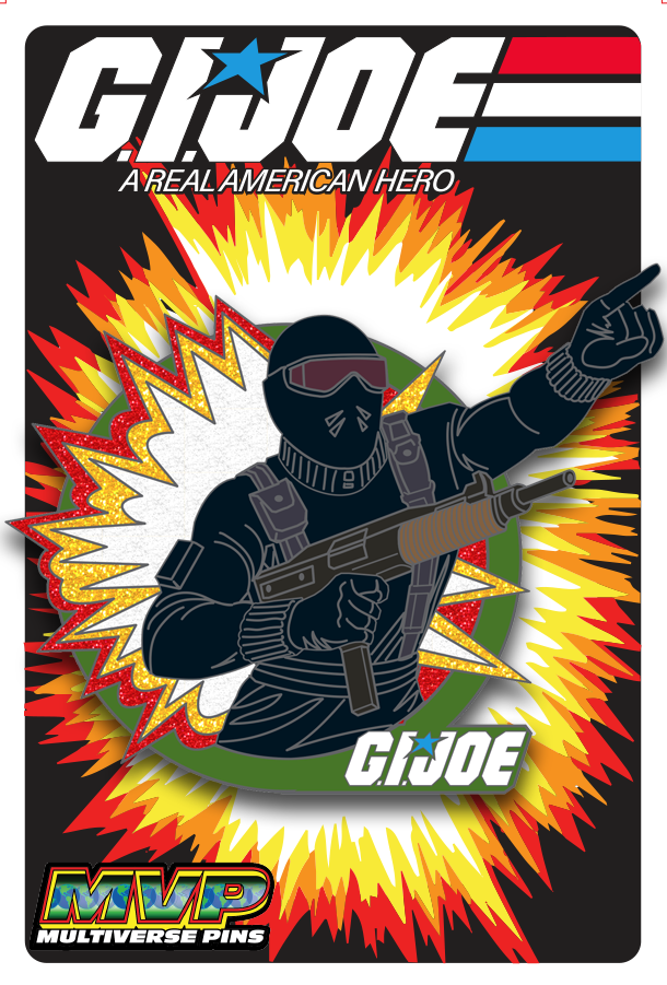 G.I. JOE SNAKE EYES Round Glitter| MultiVersePins