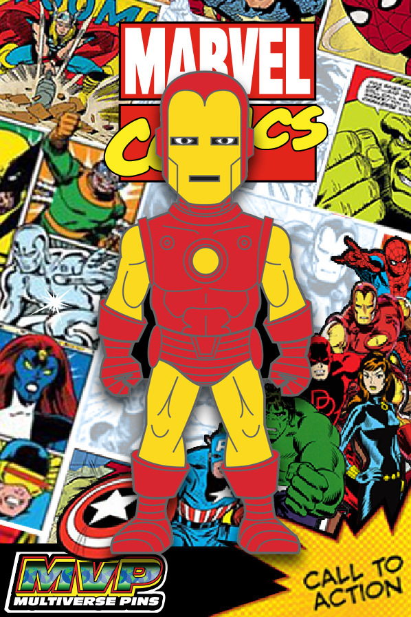 Marvel Comics IRON MAN Micro Pin MultiVersePins| MultiVersePins