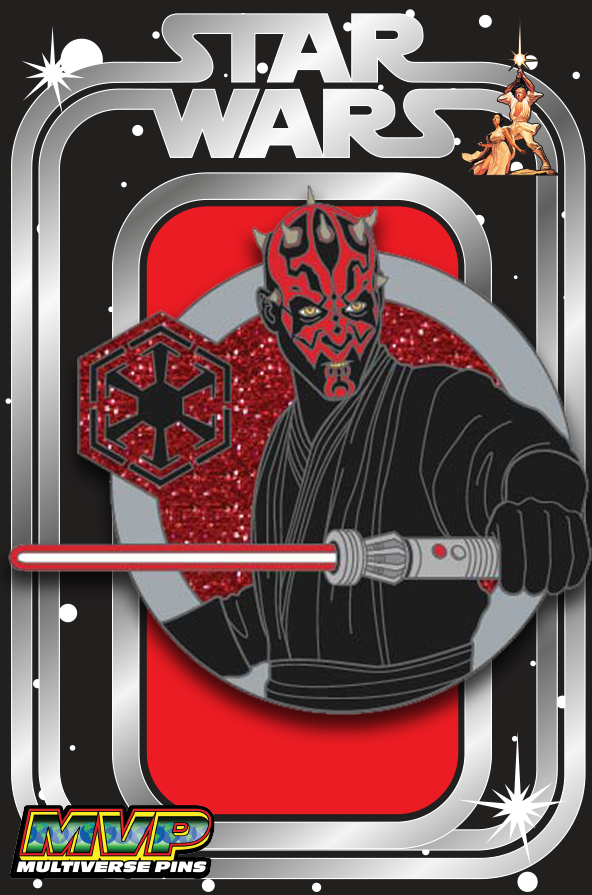 Star Wars DARTH MAUL GLITTER Micro Pin MultiVersePins| MultiVersePins